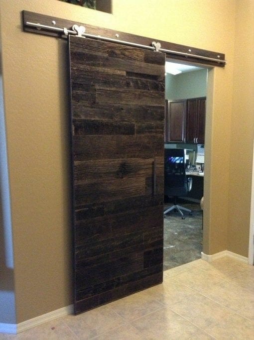 Modern Sliding Reclaimed Barn Wood Door | Porter Barn Wood