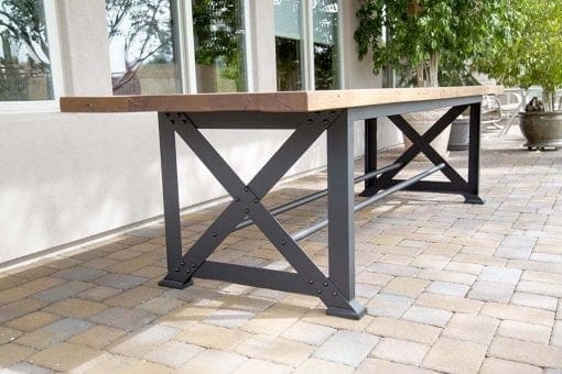 X-Base Patio Table | Porter Barn Wood
