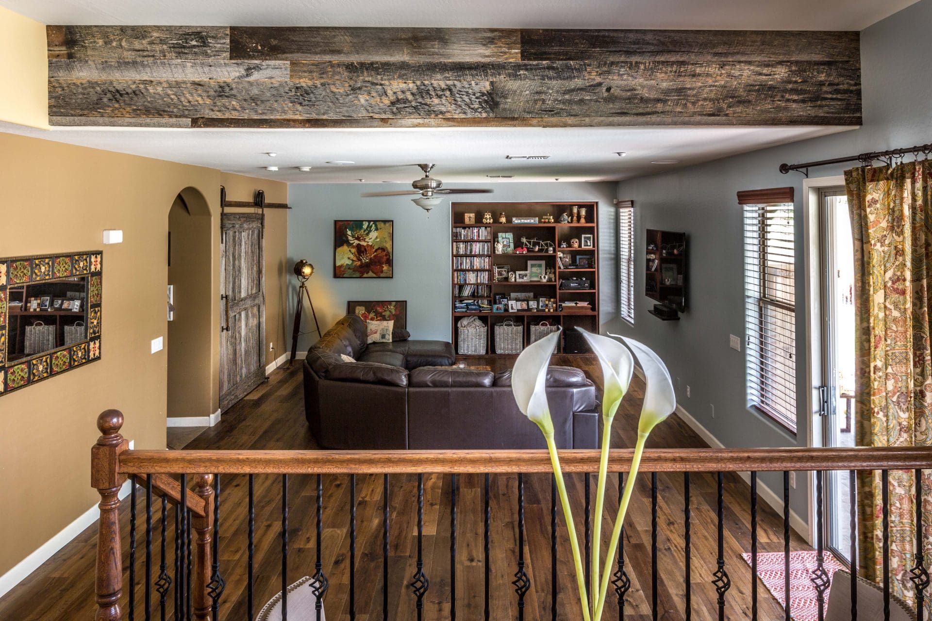 Living Room Header - Tobacco Barn Grey | Porter Barn Wood