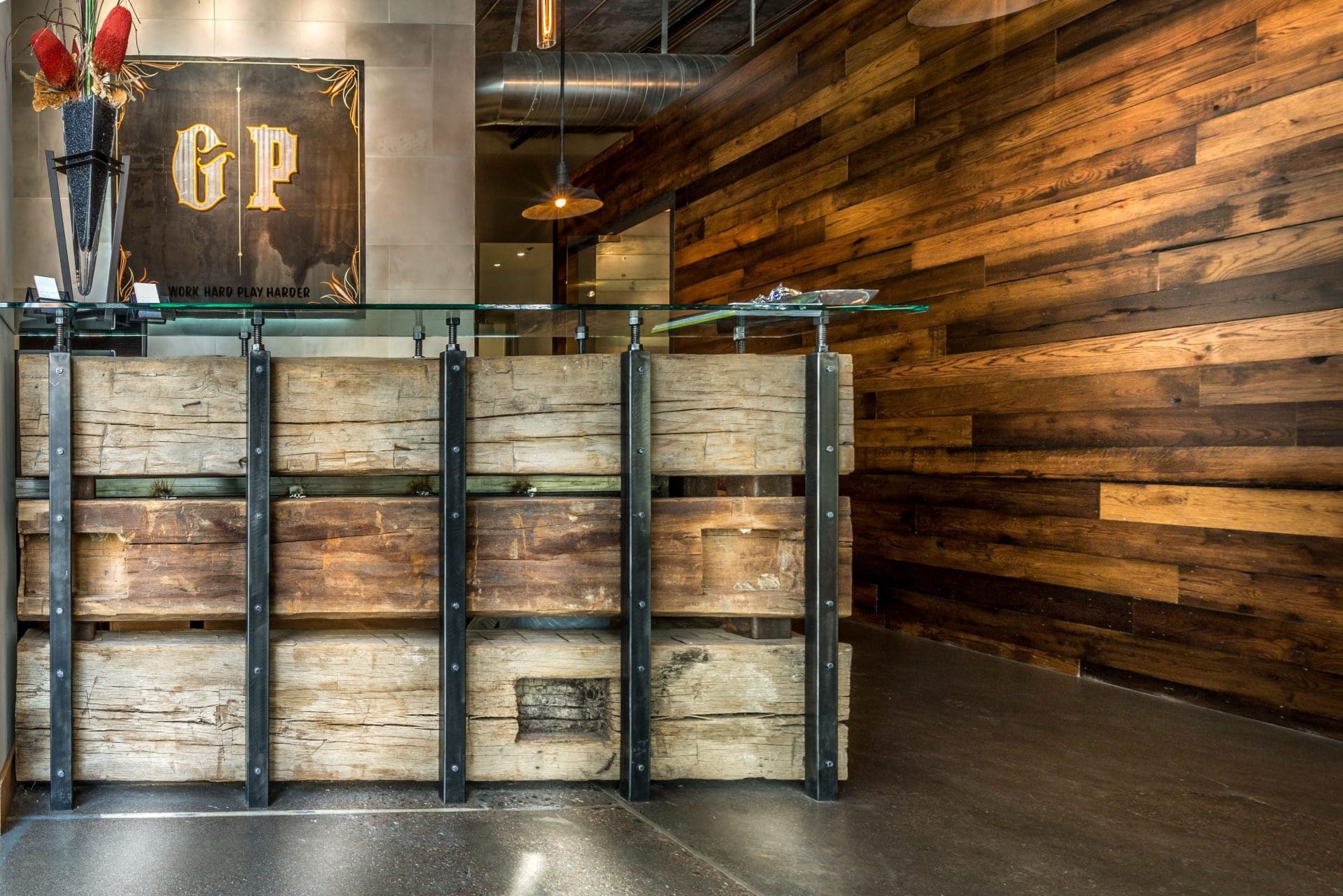 Greey/Pickett Front Desk | Porter Barn Wood