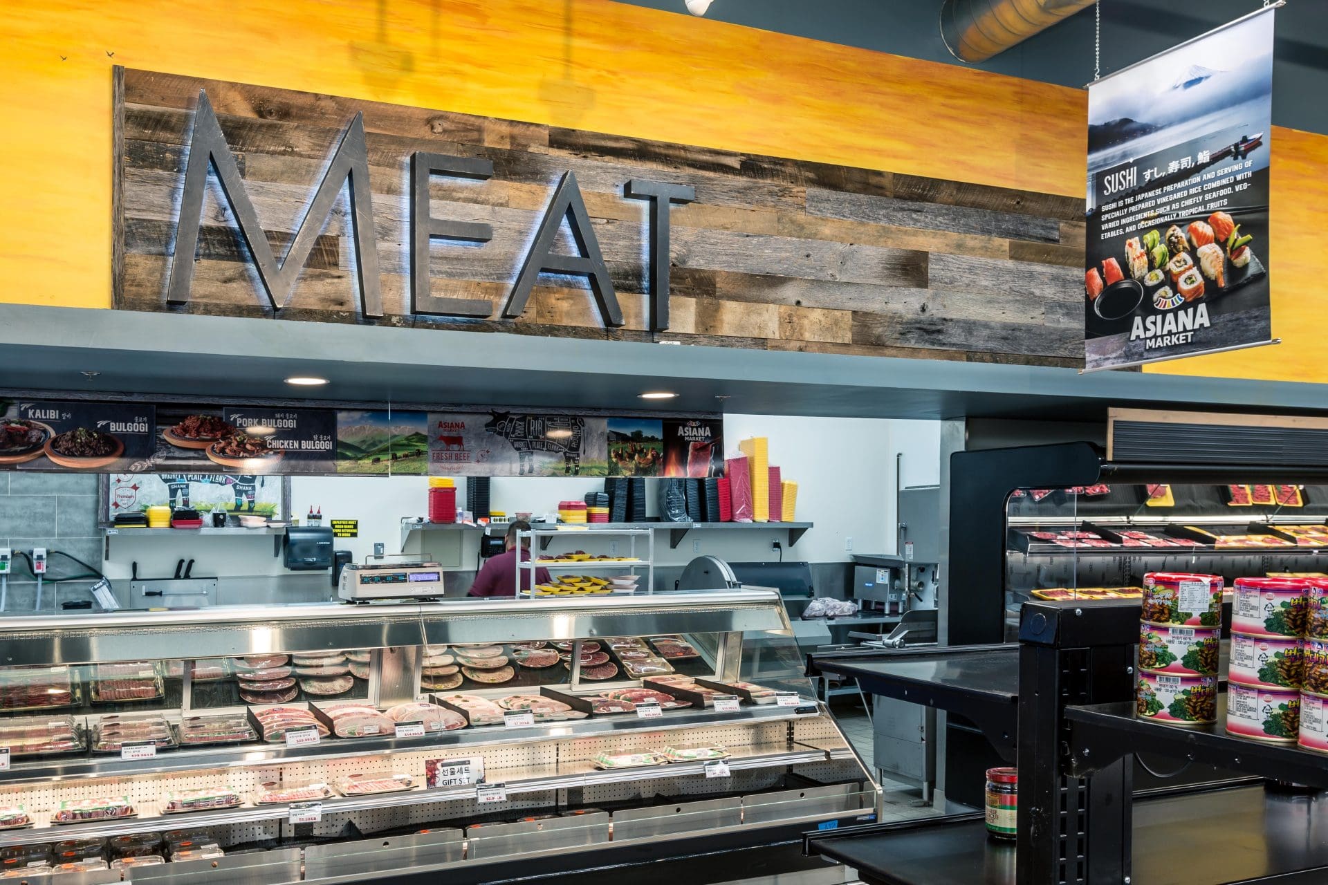 Asiana Market - "Meat Sign" | Porter Barn Wood