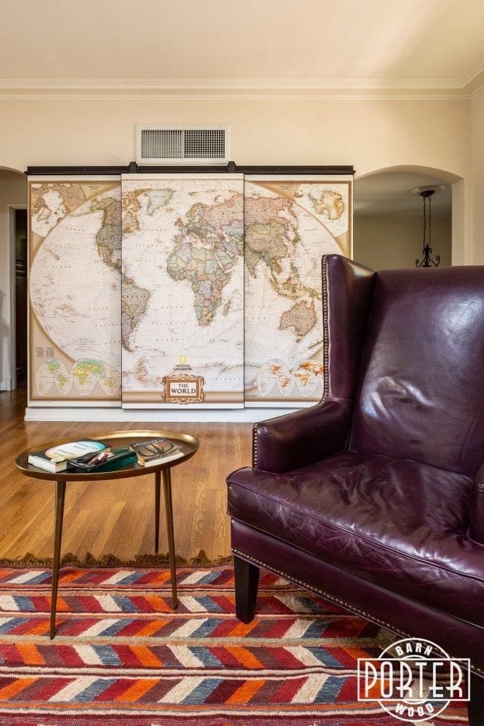 Map Wall | Porter Barn Wood