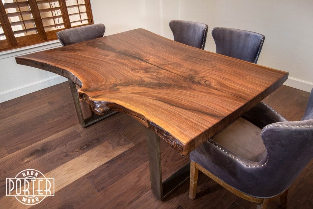 Walnut Live Edge Table | Porter Barn Wood