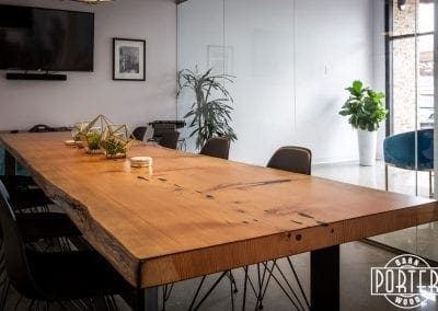 Live Edge Cedar Conference Table | Porter Barn Wood