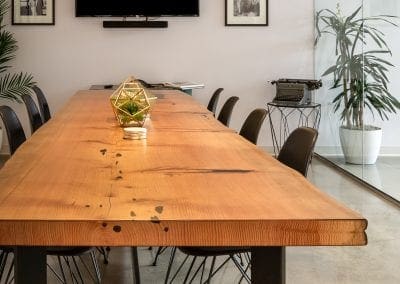 Live Edge Cedar Conference Table | Porter Barn Wood