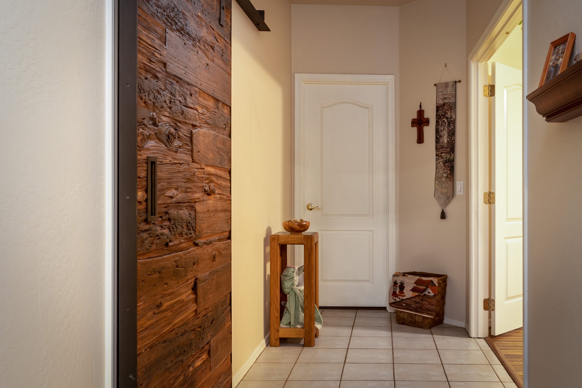 Mushroom Wood Hallway Sliding Door | Porter Barn Wood