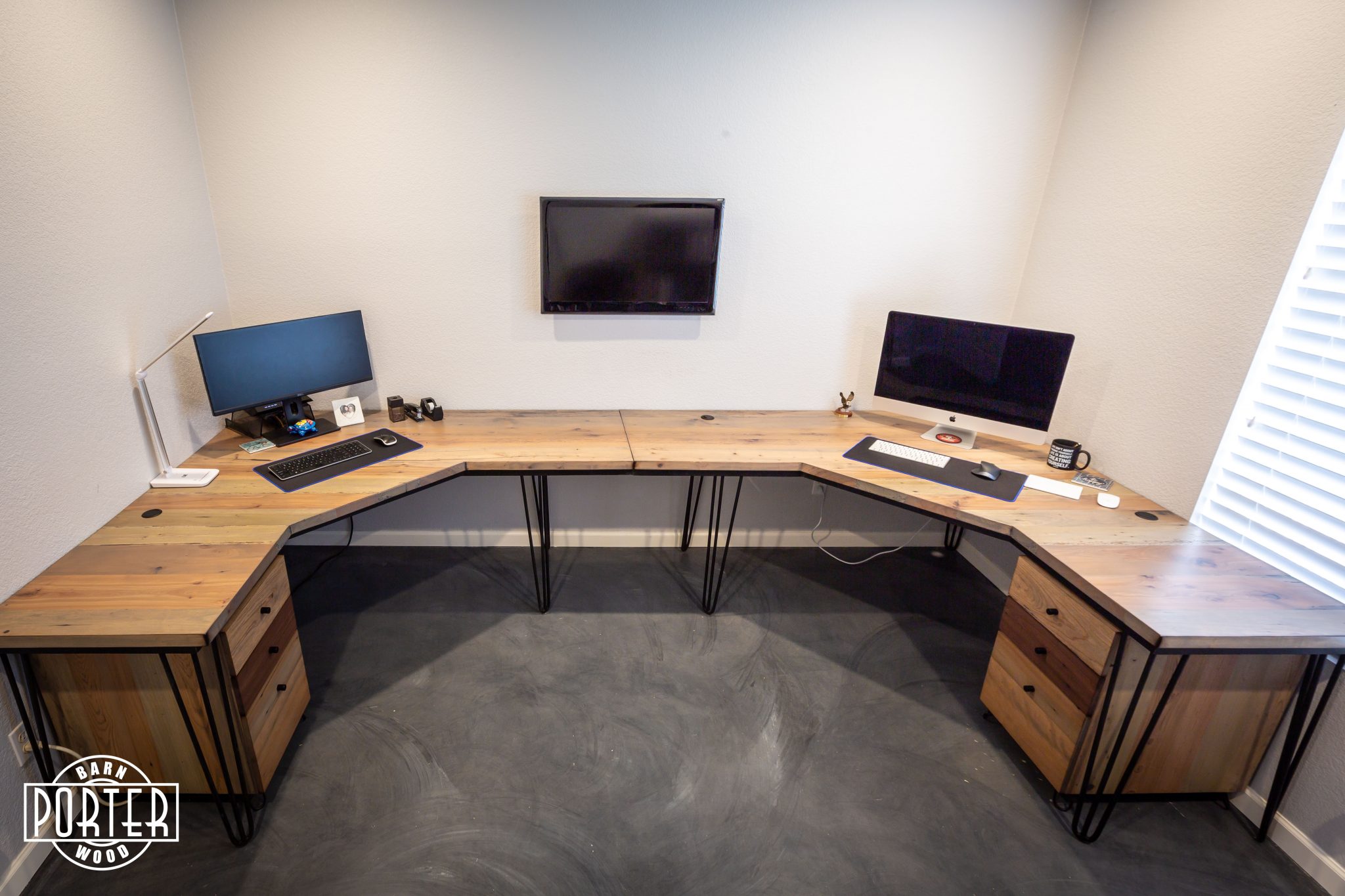 Matching Modern Desks | Porter Barn Wood