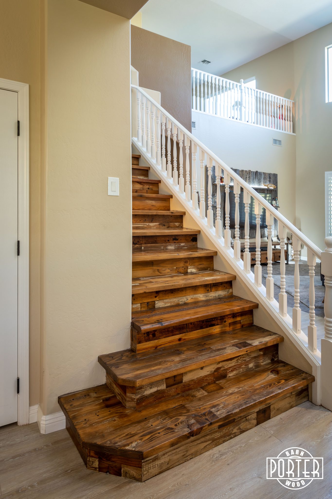 Reclaimed Wood Stair Treads | Porter Barn Wood