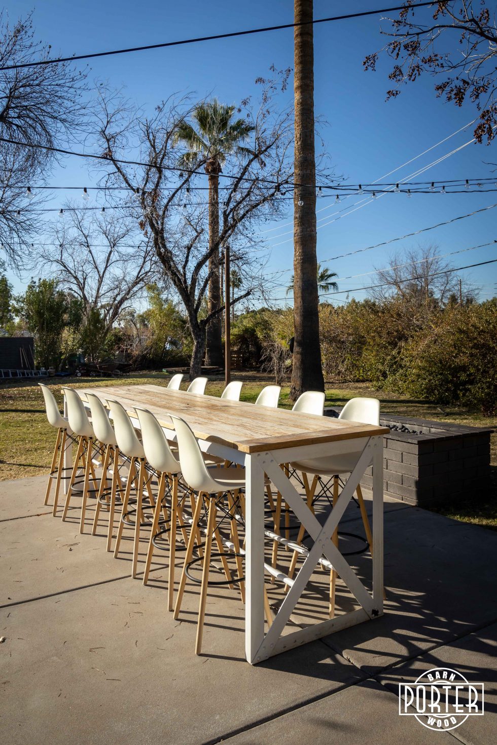 Showroom Outdoor Hightop Table | Porter Barn Wood