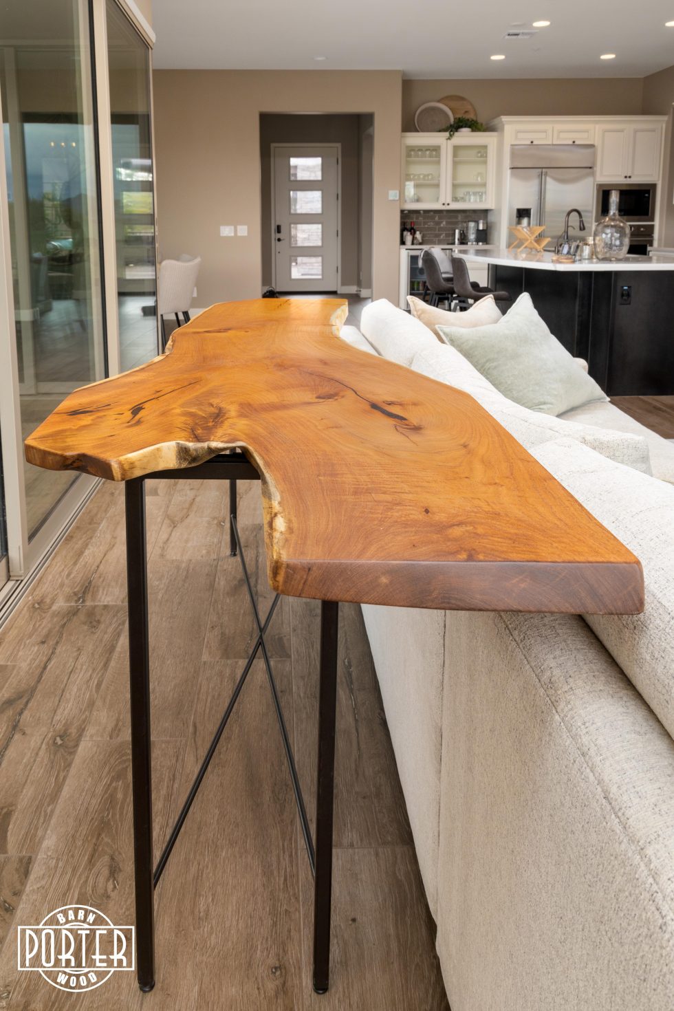 Live Edge Sofa Table | Porter Barn Wood