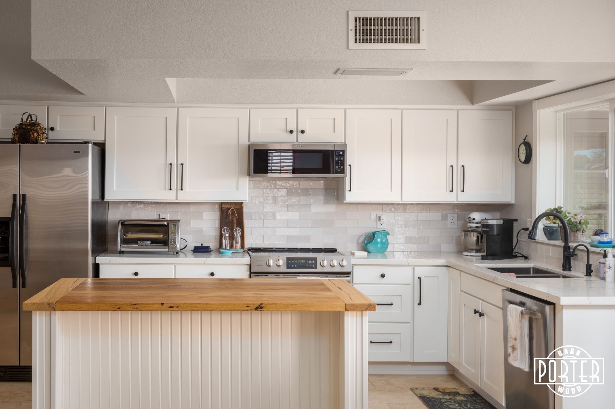 Reclaimed Kitchen Island Top | Porter Barn Wood