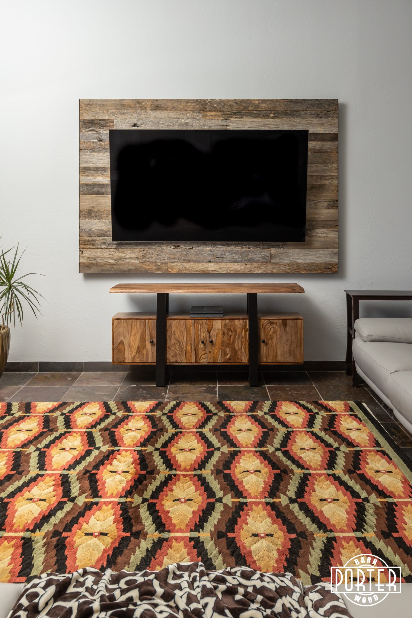 TBG Reclaimed TV Backdrop | Porter Barn Wood
