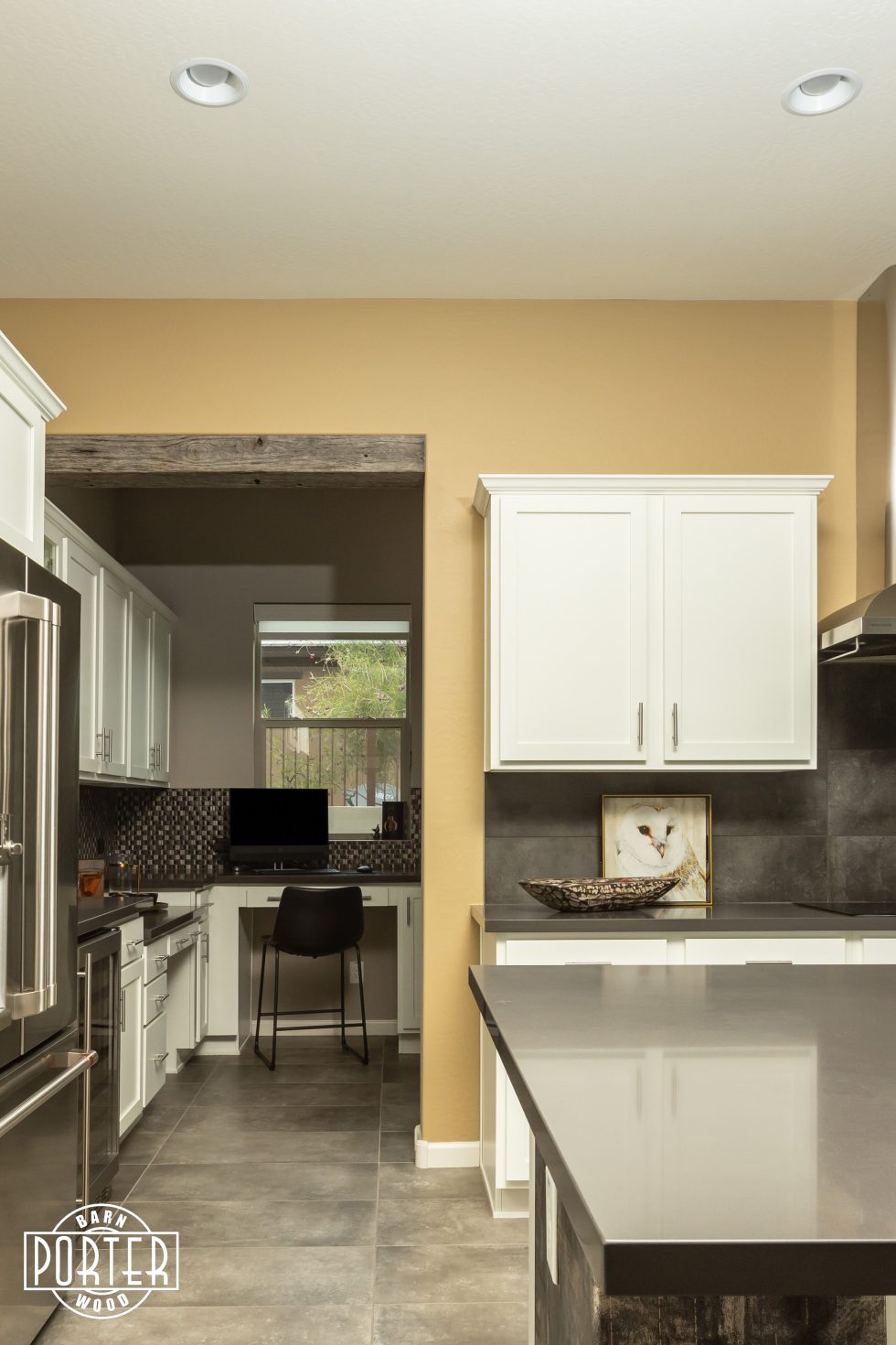 Kitchen Reclaimed Box Header | Porter Barn Wood