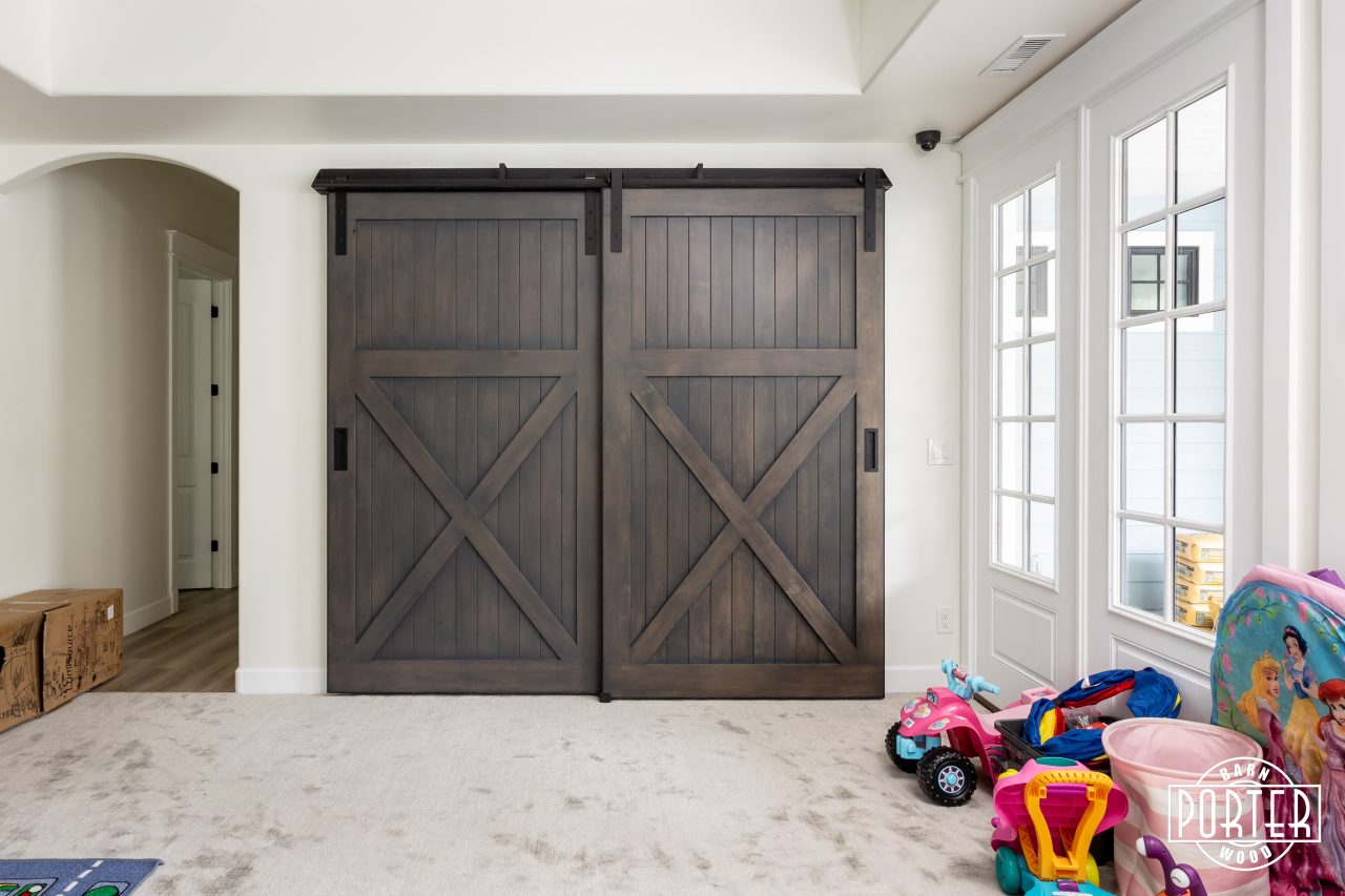 Playroom Bypass Sliding Doors | Porter Barn Wood