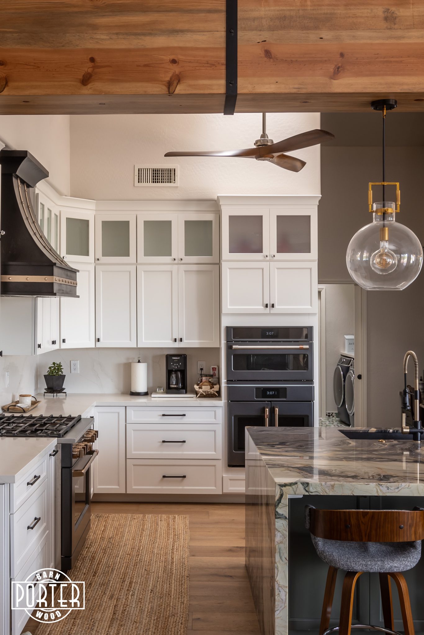 Custom Hood & Beam | Porter Barn Wood